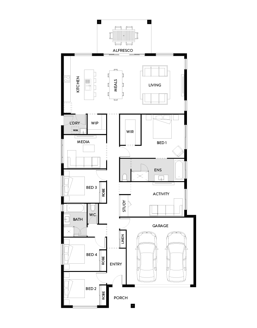 Willow 251 - Single Storey House Plan - Nest | Hallmark Homes