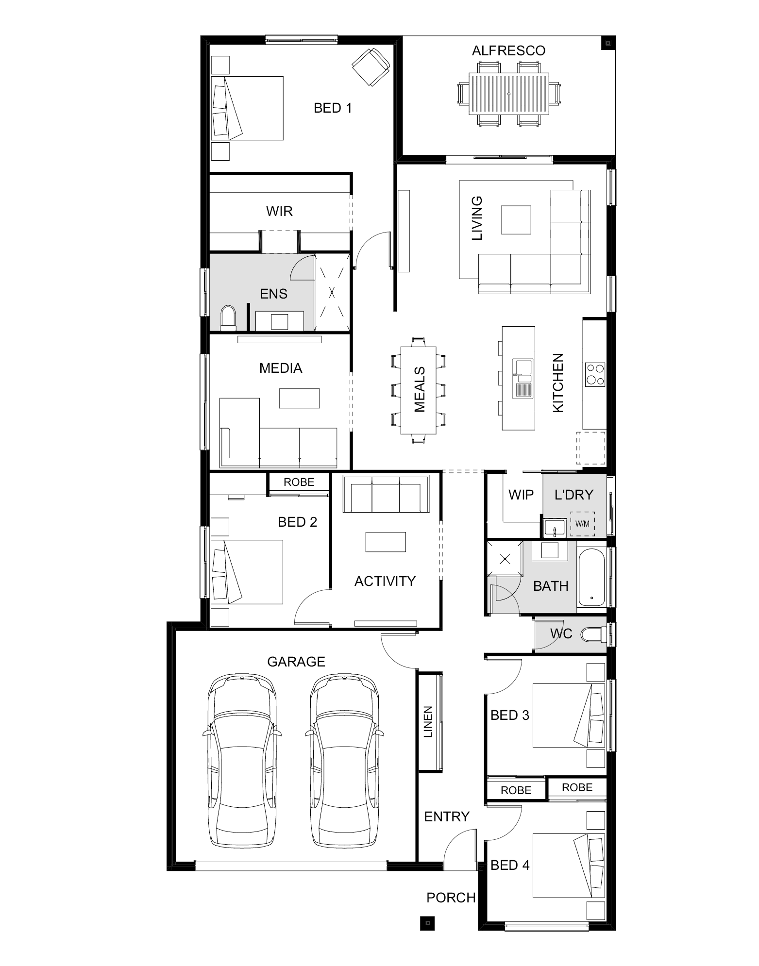 Bronte 231 - Single Storey House Plan - Luma | Hallmark Homes